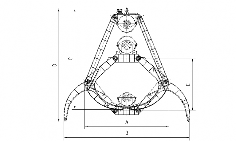 Double Rope Orange Peel Grab - Shanghai Janus Grab