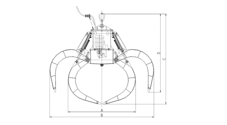 Motor-Hydraulic Scrap Steel Grab - Shanghai Janus Grab