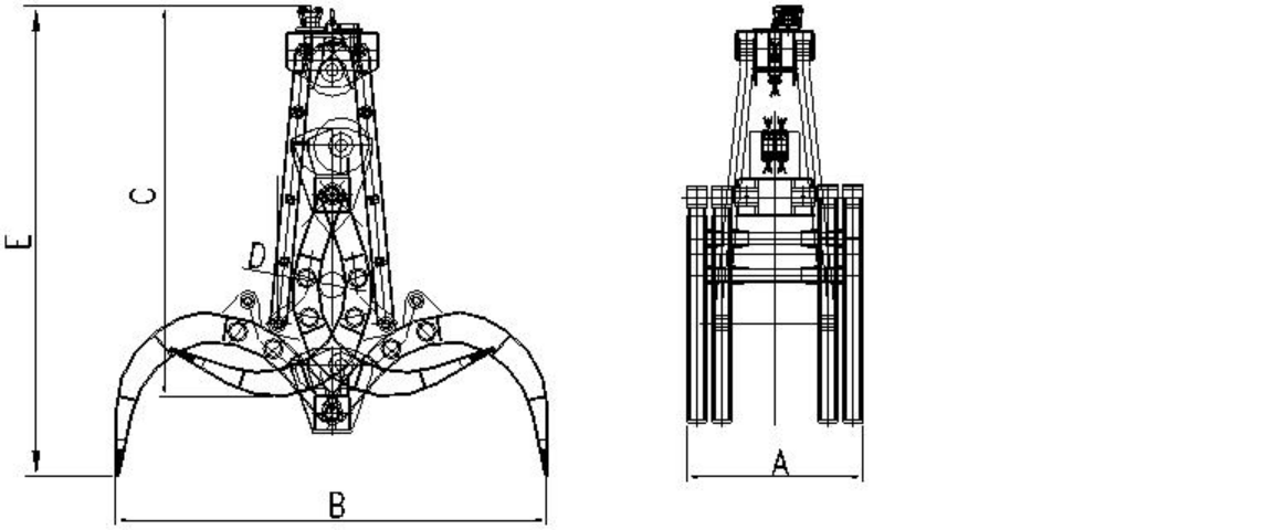Double Rope Timber Grab - Shanghai Janus Grab