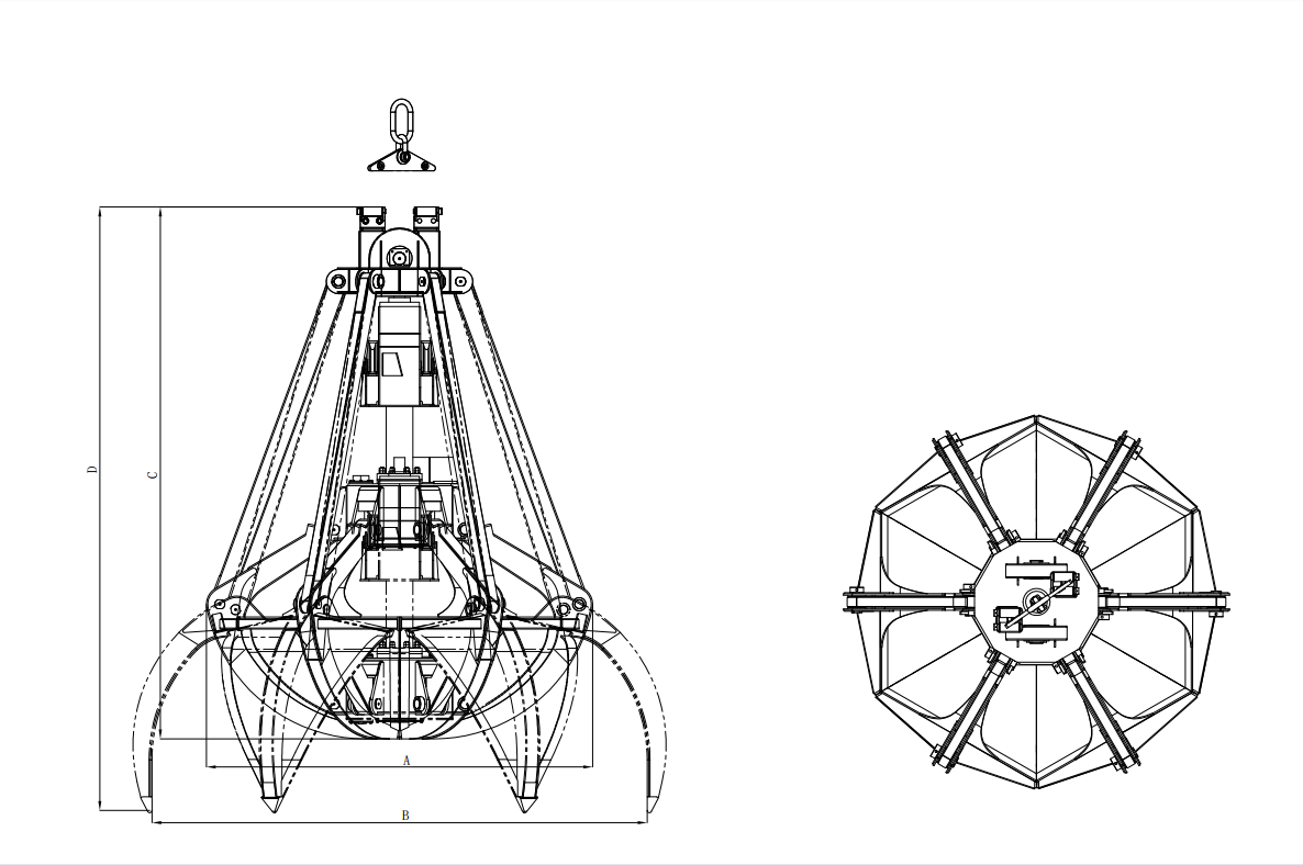 Remote Control Orange Peel Grab - Shanghai Janus Grab